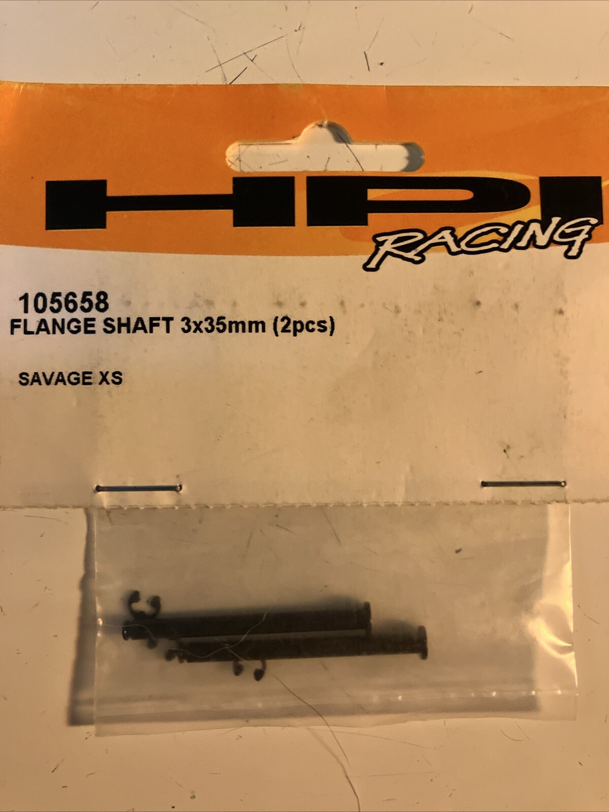 HPI Savage XS 105305 Motor Plate, 105658 Flange Shaft 3 x 35 & Z567 ...