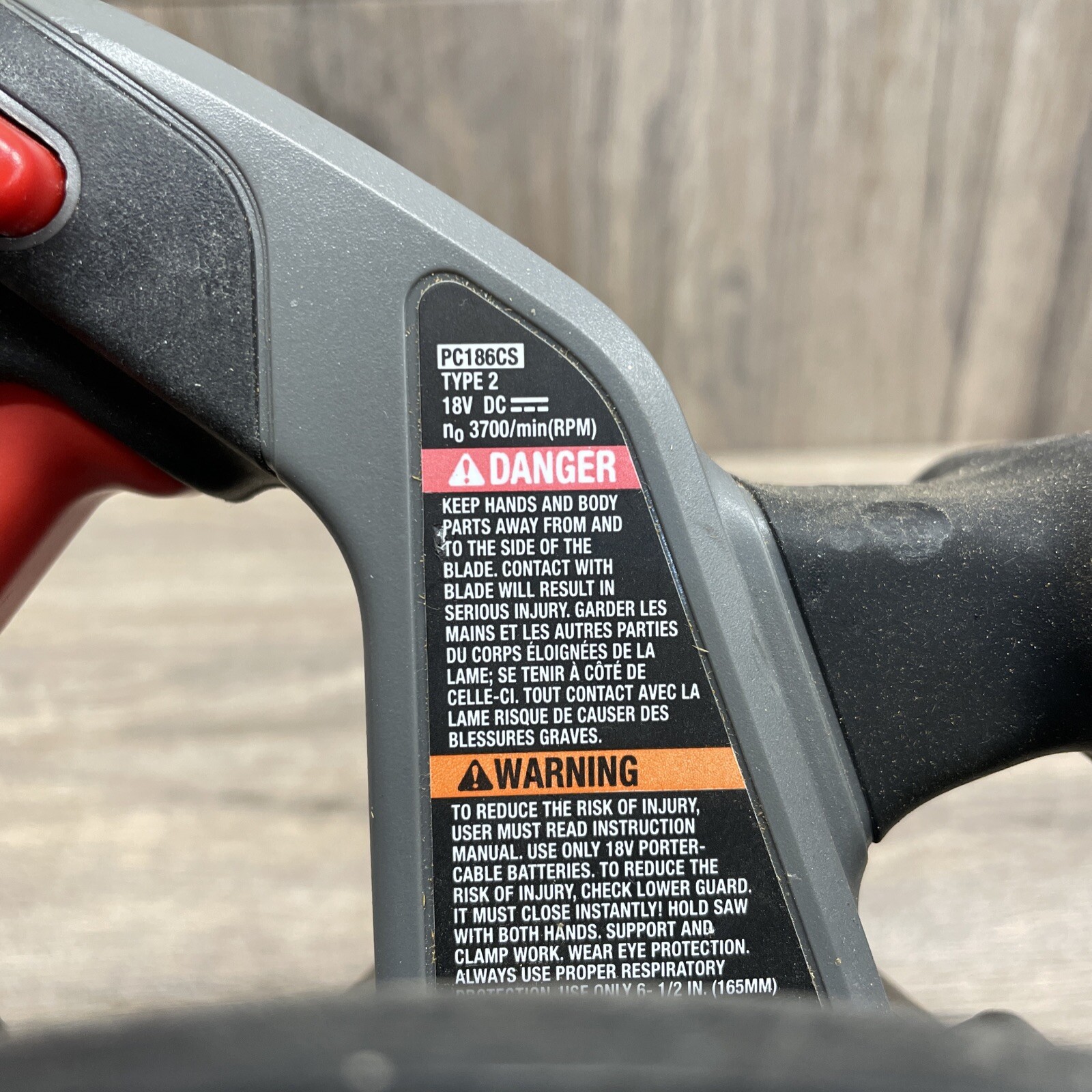 Porter Cable PC186CS 18V type 2 Cordless Circular Saw 3700 RPM- Tool ...