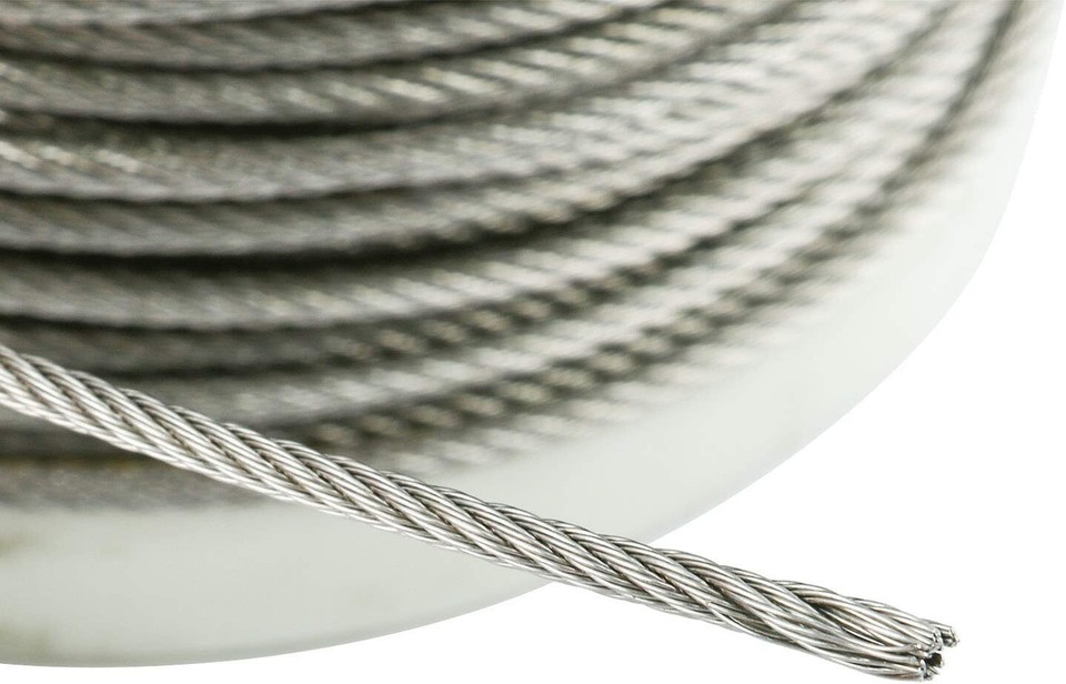 1/8" 330FT Stainless Steel Cable Wire Rope Aircraft Cable Railing ...
