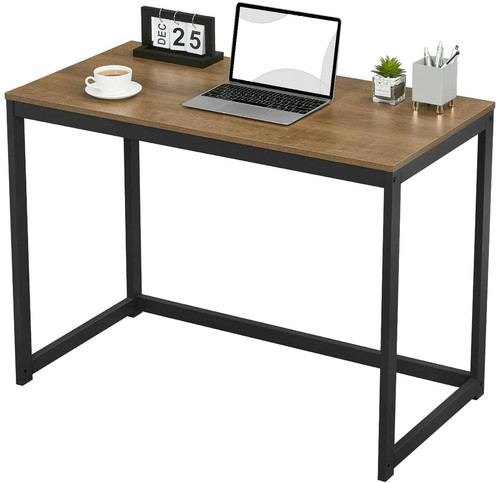Green Forest Small Modern Computer Study Desk For Home Office, Dark ...