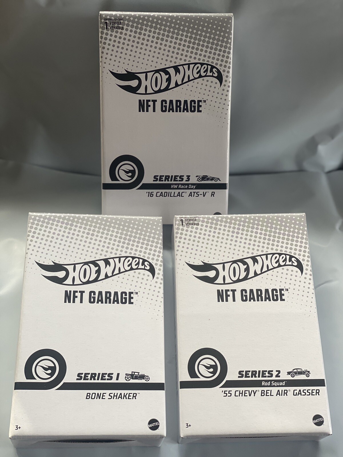 Hot Wheels Garage Series 1 2 3 Bone Shaker 55 Chevy Gasser Cadillac ...