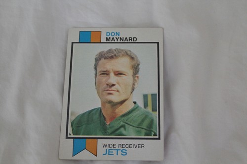 1973 Topps Football #175 Don Maynard NY Jets Titans HOF | eBay