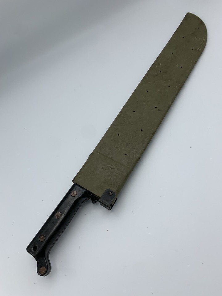 WW2 1944 USMC Marines MK2 SWI Machete Knife & 1989 US Stemaco Sheath ...