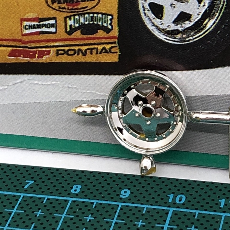 C NOTE MONOCOQUE Star Drag Race Front Wheels W Goodyear MGM1:24 LBR ...