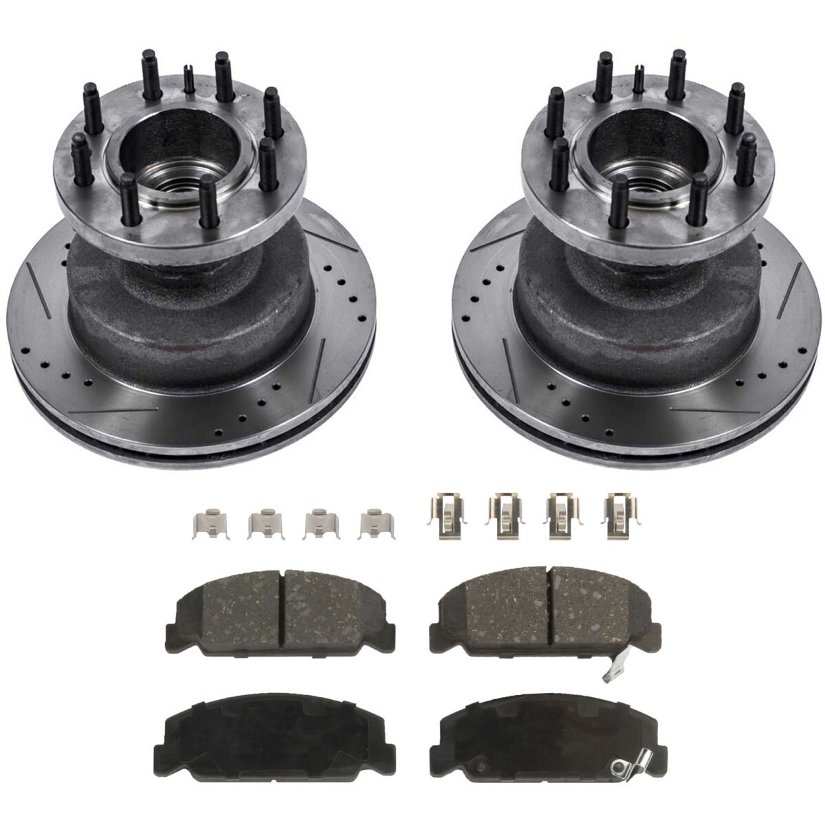 KIT-090221-254 Sure Stop Brake Disc and Pad Kits 2-Wheel Set Front for ...
