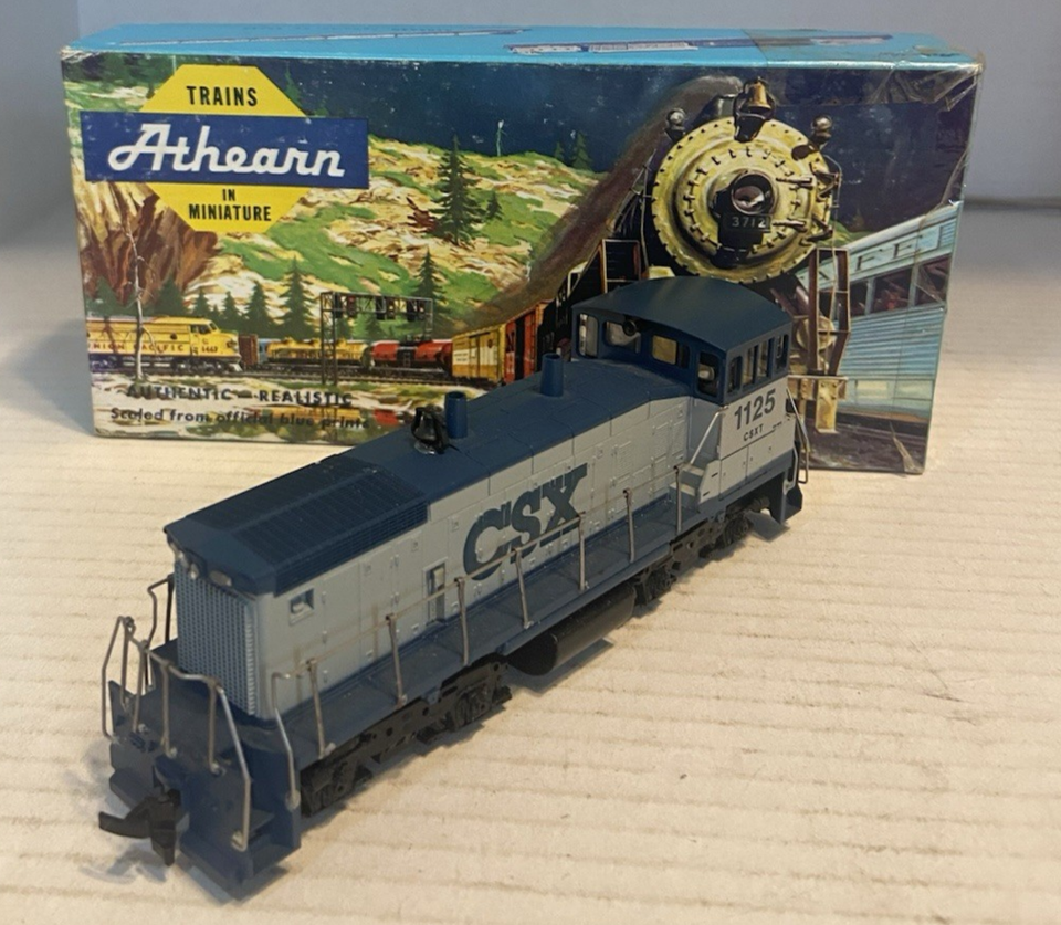ATHEARN HO SCALE CSX SWITCHER 1500 POWERED LOCOMOTIVE Tested W/ Lights ...