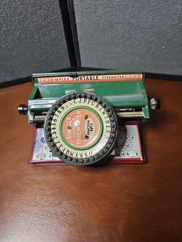 Vintage Simplex Portable Typewriter Practical No 1Not Tested With Ink ...