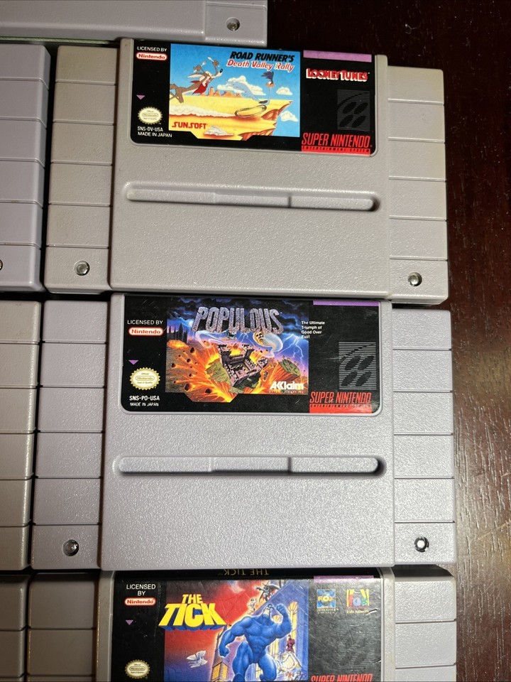 Super Nintendo (SNES) Game Lot of 9 - TESTED Authentic 2 Super Famicom ...