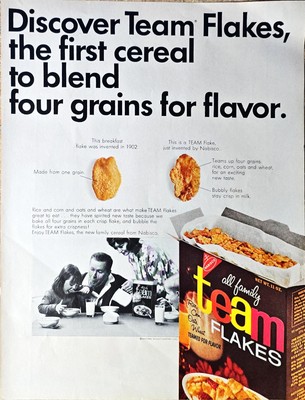 All Family Team Flakes Cereal Blend four grains for flavor-1965 Vintage ...