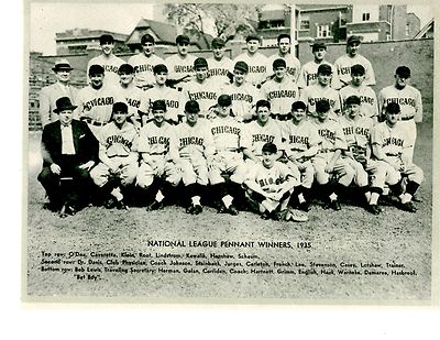 1935 CHICAGO CUBS 8X10 TEAM PHOTO NL CHAMPIONS BASEBALL HACK HOF MLB | eBay