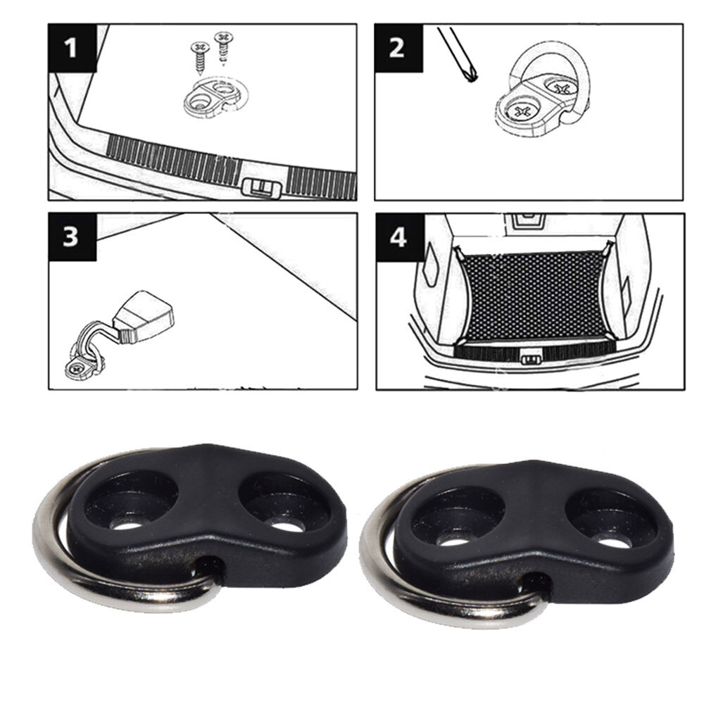 Auto Car Rear Trunk Boot Floor Cargo Net Tie Down Hook Ring Loop ...