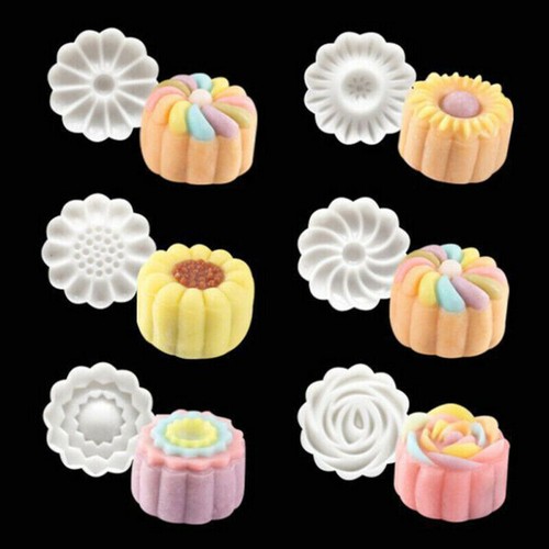3D Rose Flower Cake Chocolate SugarCraft Icing Mold Decor Silicone 6 ...