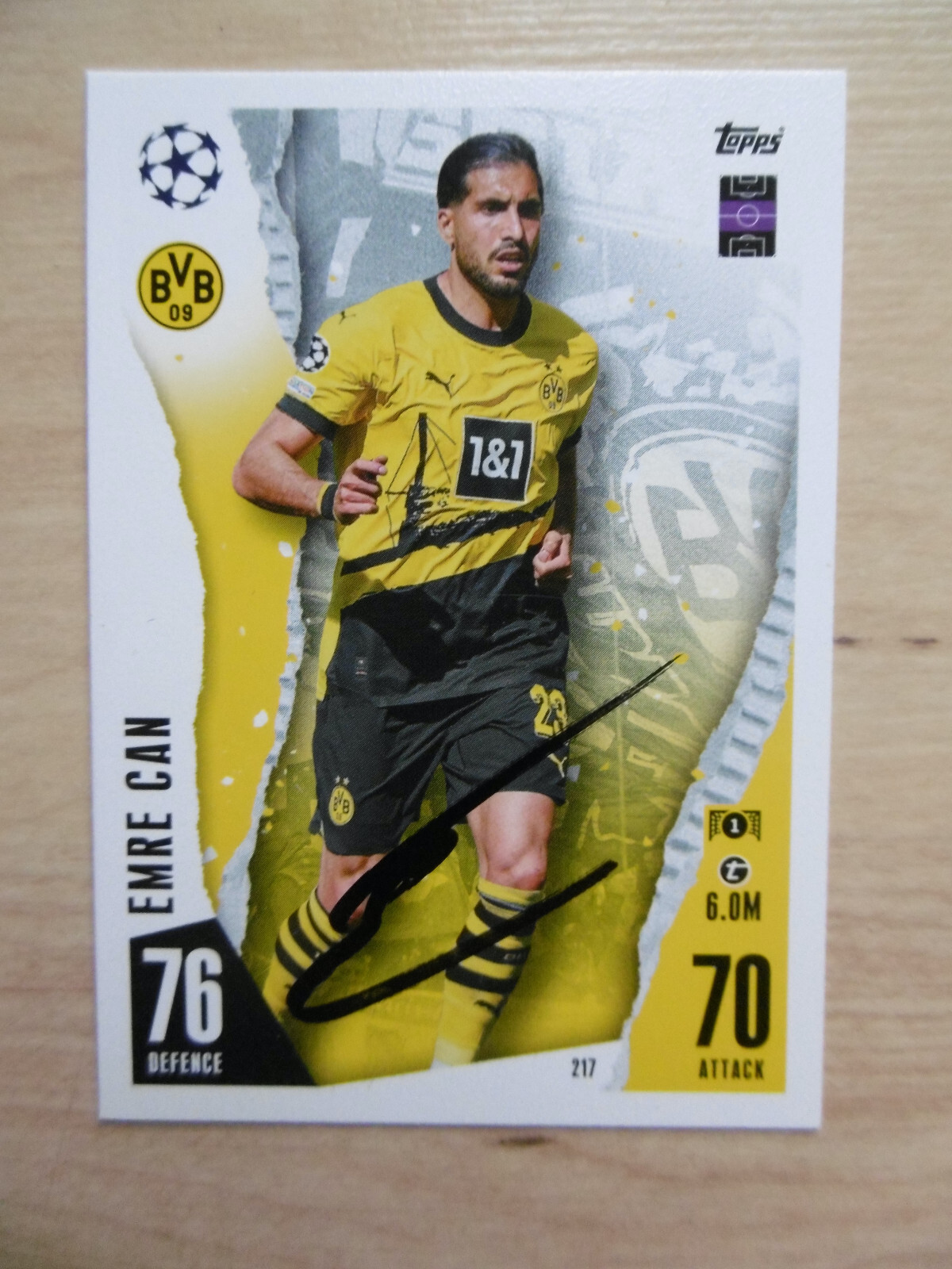 Emre Can Autogramm signed TC Topps Uefa Borussia Dortmund 23/24 | eBay