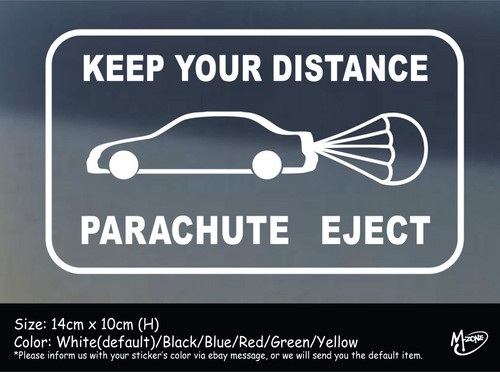 Keep Your Distance Funny Reflective Car Truck Boat sticker best gift ...