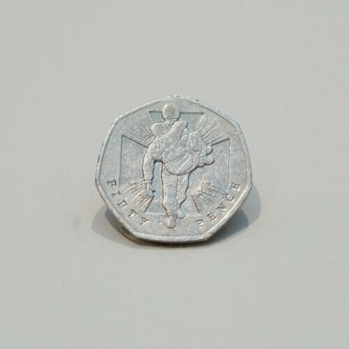 RARE Fifty Pence 50p Commemorative World War 2 ll Coin 2006 wounded ...