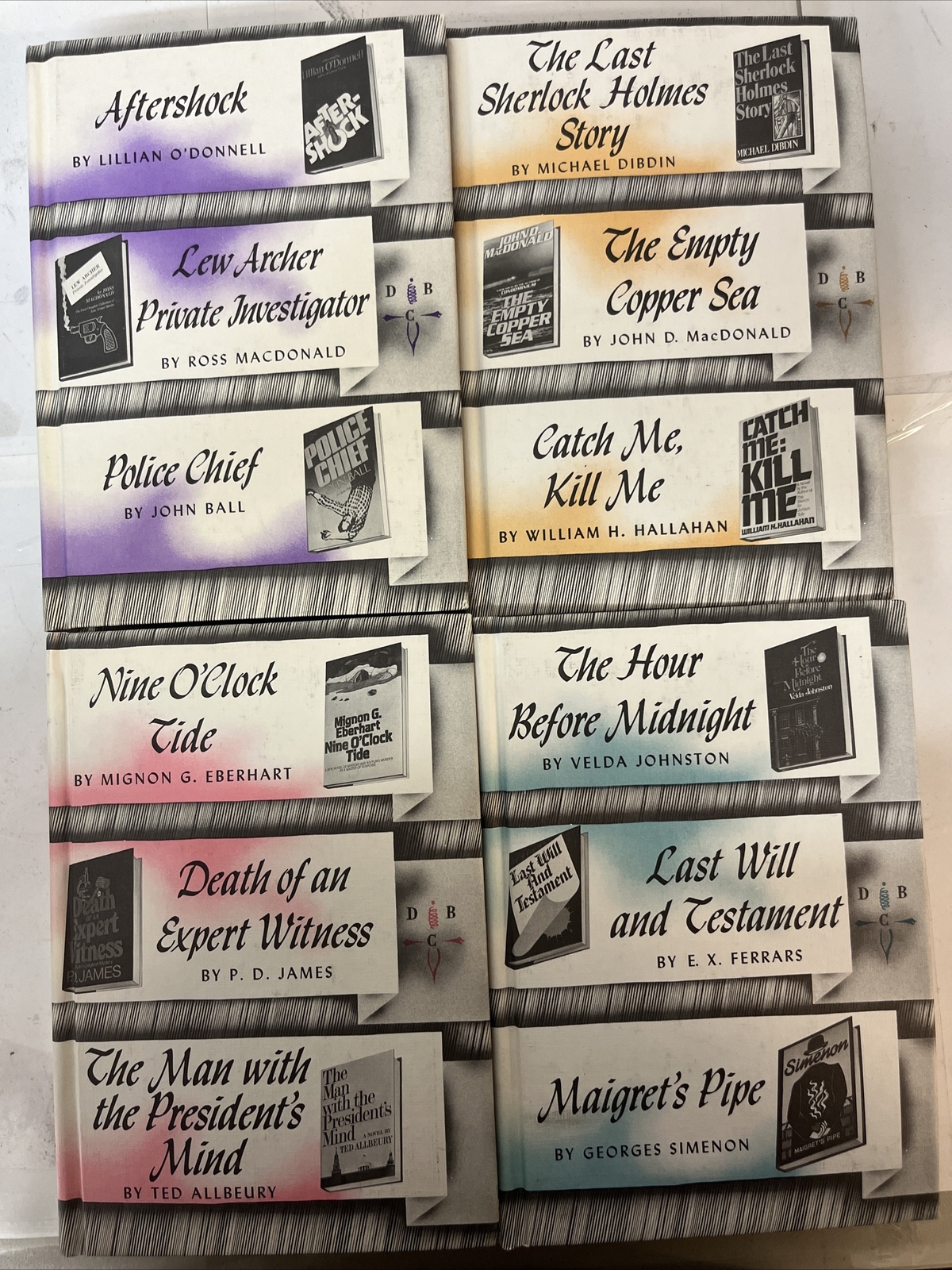 Lot of 4 Vintage Detective Book Club 3-in-1 Mystery Novels MacDonald ...