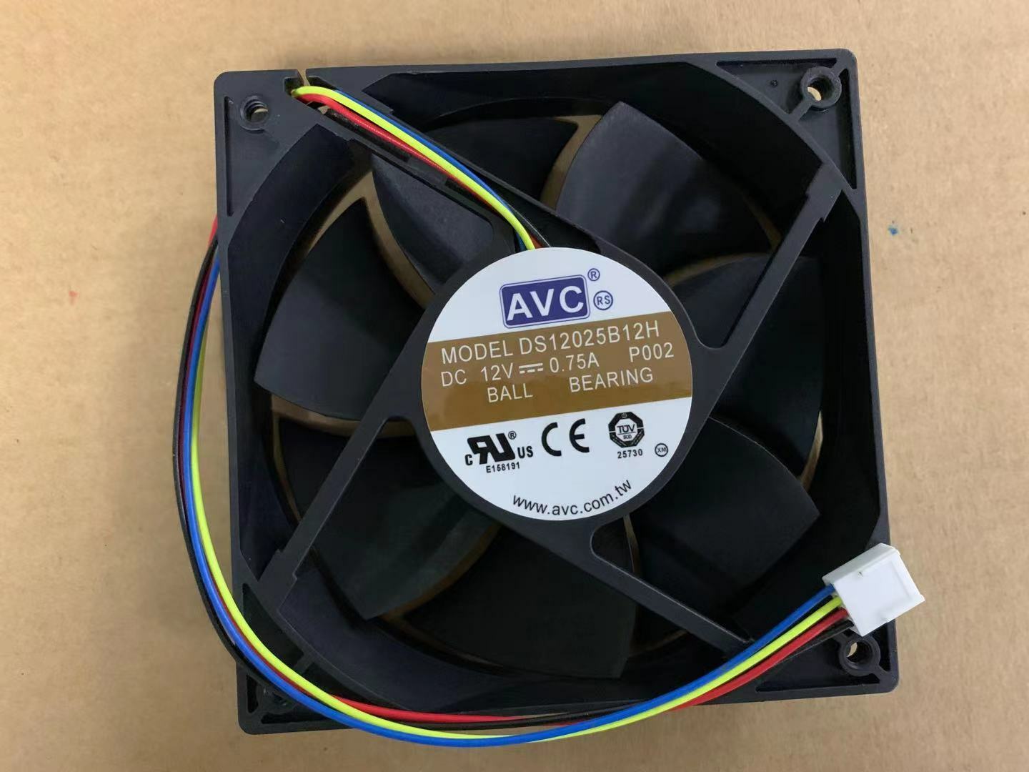 For AVC DS12025B12H fan 120*120*25mm 12V 0.75A 12CM 4pin PWM #M730 QL ...