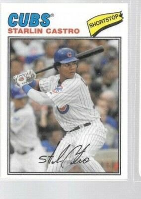2012 Topps Archives 1977 Cloth Sticker Starlin Castro #77C-SCA Cubs | eBay