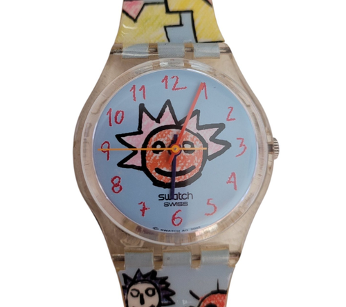 Swatch Watch “Cookie Face” Rare Graffiti Art Model – 2002 GZ132 ...