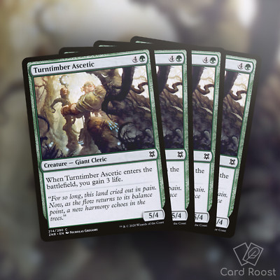 MTG x4 Turntimber Ascetic 214/280 Zendikar Rising ZNR Playset | eBay