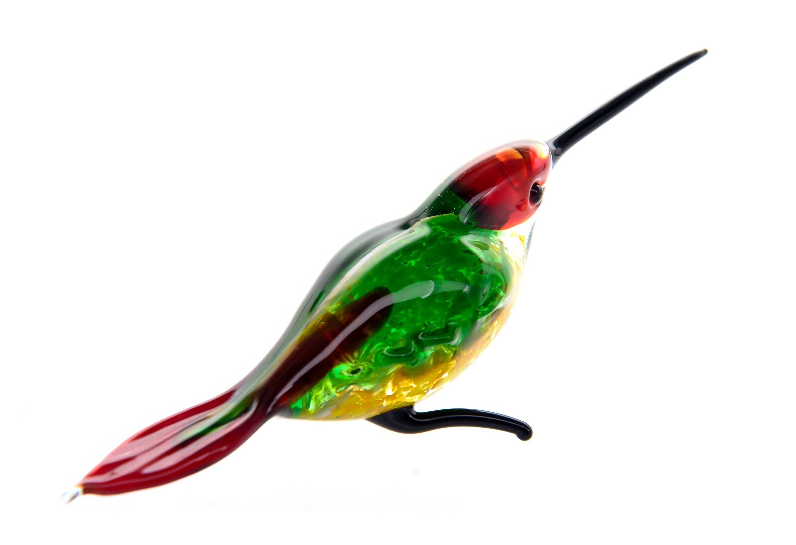 Hummingbird Hand Blown Art Glass Figurine Murano Handmade Bird 2.5*1.5 ...