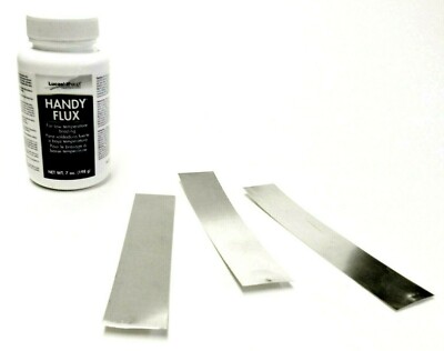 Silver Solder Sheet & Handy Flux Jewelry Soldering Soft Medium Hard ...