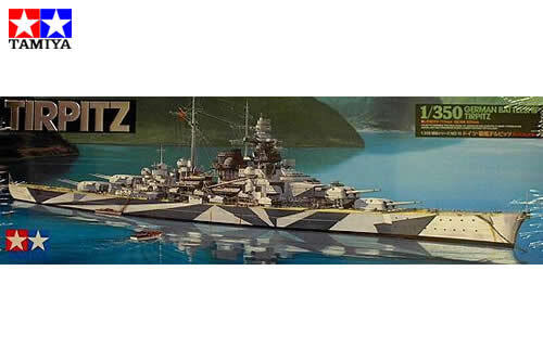 German Battleship Tirpitz 1:350 Plastic Model Kit TAMIYA | eBay