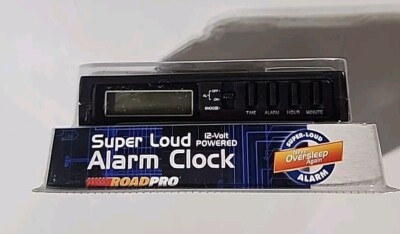 RoadPro 12 Volt Super Loud Truckers Alarm Clock | eBay
