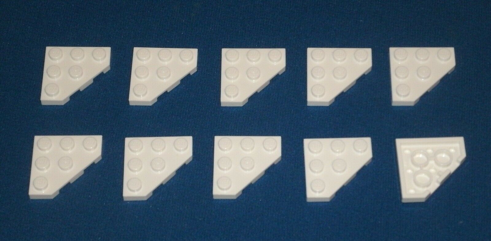LEGO NEW 3x3 White Plate without Corner (10x) 245001 Brick 2450 | eBay