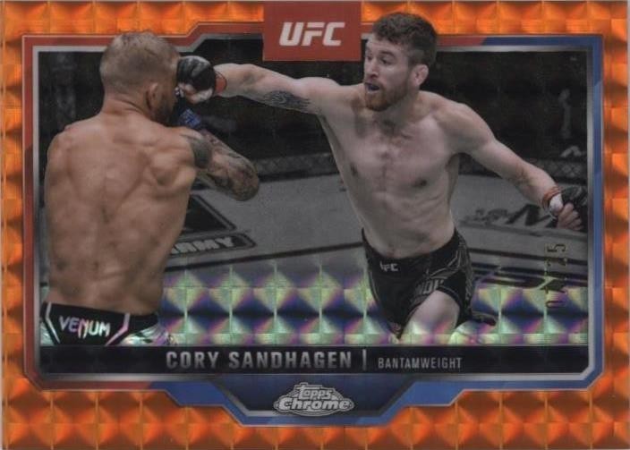 2025 Topps Chrome UFC - Cory Sandhagen #28 Orange Geometric Refractor ...