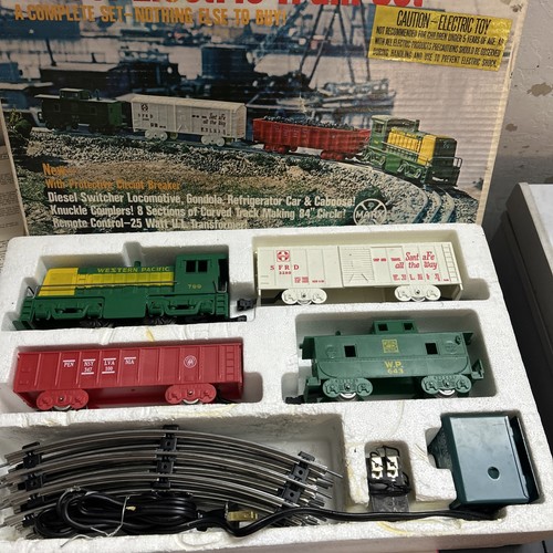 Vintage Marx Toys Diesel Electric Train Set O Gauge # 7215 Complete In ...
