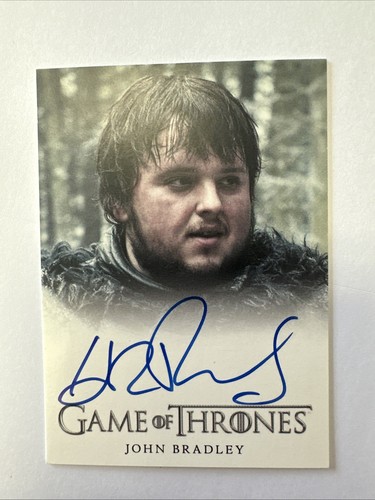 2014 John Bradley (Samwell Tarley) Autograph Rittenhouse Game of ...