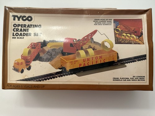 TYCO Operating Crane Loader Set HO Scale #900 Railroad ** NEW IN BOX ...