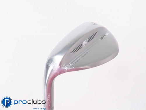 New! Left Handed Titleist Vokey SM9 Chrome M-Grind 60*(8*) Wedge - X ...