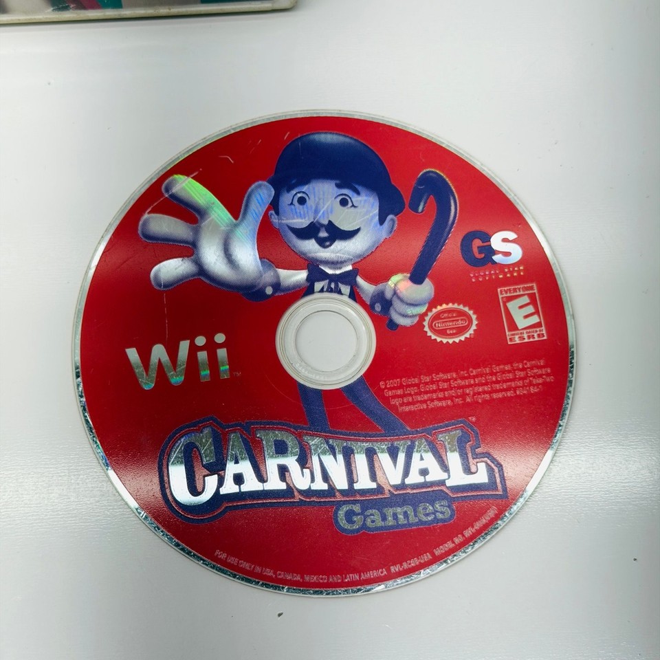 Carnival Games Nintendo Wii Video Game Over 25 Games Multiplayer Party ...