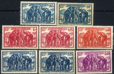 Cameroons 1939 Elephants MH (SC# 239-241, 243-244, 247, 249-250) | eBay ...