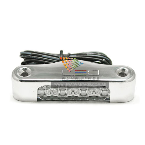 12V S/S MARINE 1.8 WATT WHITE LED TRIM TAB UNDERWATER BOAT COURTESY ...