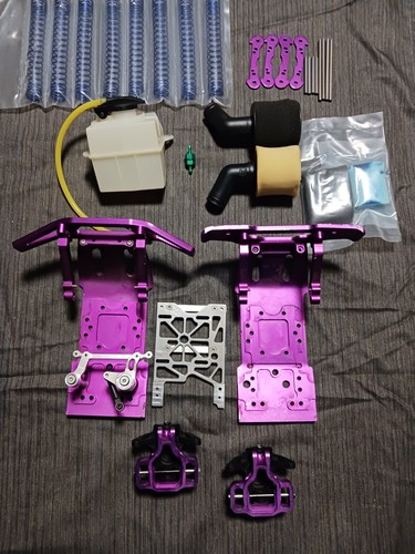 HPI SAVAGE Aluminum Skids Bumpers Motor Mount Filters Parts Lot | eBay