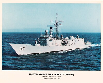 USS Jarrett FFG-33 US Navy ships color photo 8x10 | eBay
