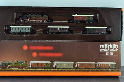Marklin 8119 KPEV 4-6-4 Steam Locomotive Nostalgic Passenger Car Set Z ...