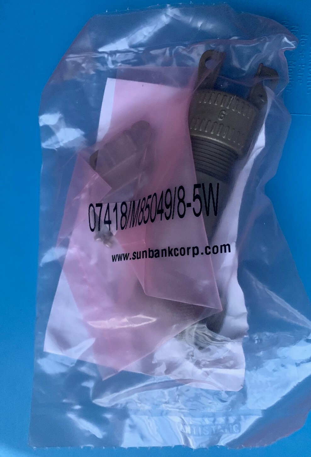 M85049/8-5W SUNBANK Circular MIL Spec Backshell ENV EMI/ RFI R/A OD CAD ...
