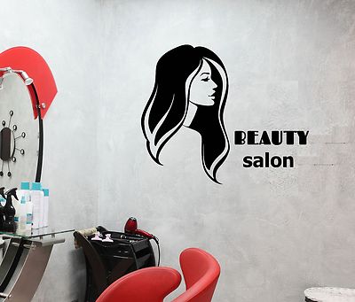 Vinyl Wall Decal Beauty Salon Spa Woman Girl Style Stickers (579ig) | eBay