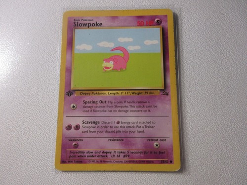Slowpoke 1st Edition Team Rocket Pokemon Card Played | eBay