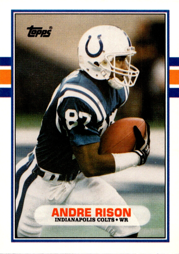 1989 Topps Traded Andre Rison #102T Rookie Atlanta Falcons - Free ...