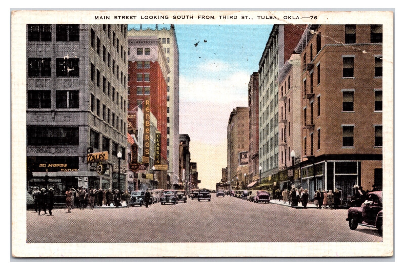 Vintage 1930s- Main Street, Tulsa, Oklahoma Postcard (Posted 1941) | eBay