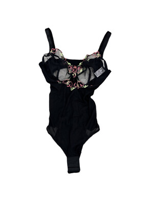 Freya BLACK Loveland Underwire Plunge Bodysuit, US 30H, UK 30FF | eBay