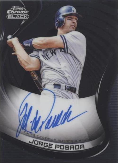 2022 Topps Chrome Black - Autographs Jorge Posada #CBA-JP (AU) for sale ...