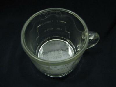 Rare Vintage Sellers Advertising One Cup Measure Measuring Glass Mug 1 ...
