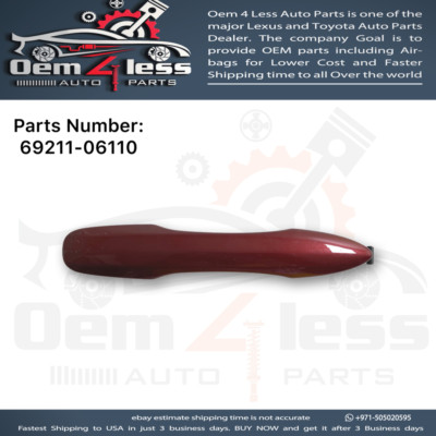 Toyota Camry Rear Right Exterior Door Handle 2018 To 2023 OEM 69211 ...