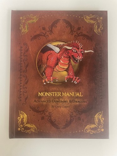 Monster Manual Hardcover Reprint - Dungeons & Dragons AD&D | eBay